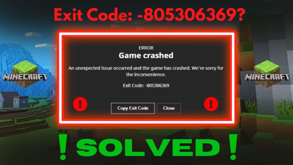 Minecraft Exit Code -805306369: What is & How to Fix It Easily
