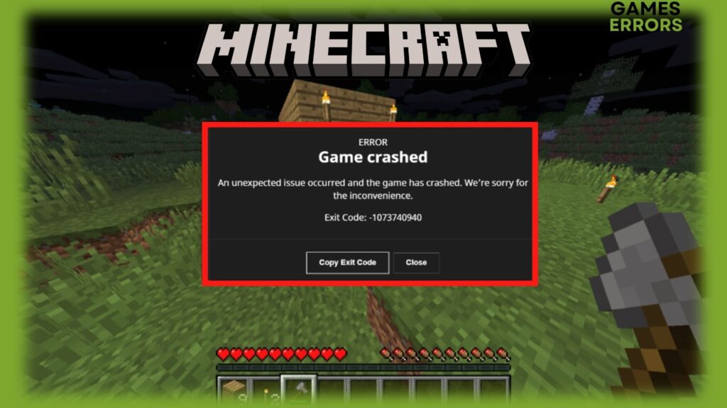 Minecraft -1073740940: Quick Fix to Avoid Crashing