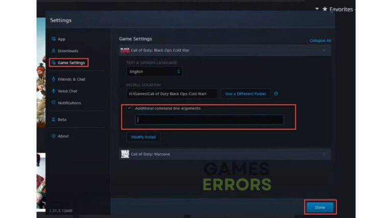 Fix "An Error Has Occurred While Launching The Game" in Warzone