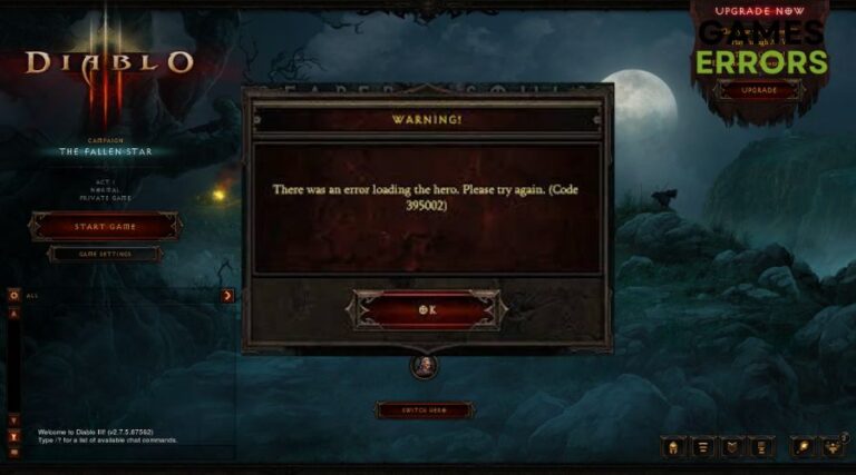 Diablo 3 Error Code 395002: Fix it Quickly