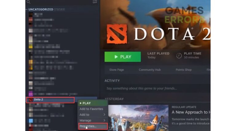 Dota 2 is Crashing Without Error: How to Fix [2023]