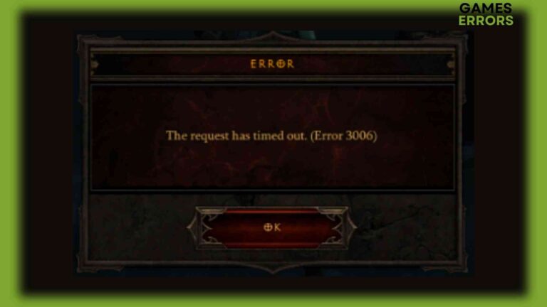 Diablo 3 Error Code 3006: Fix It Quickly
