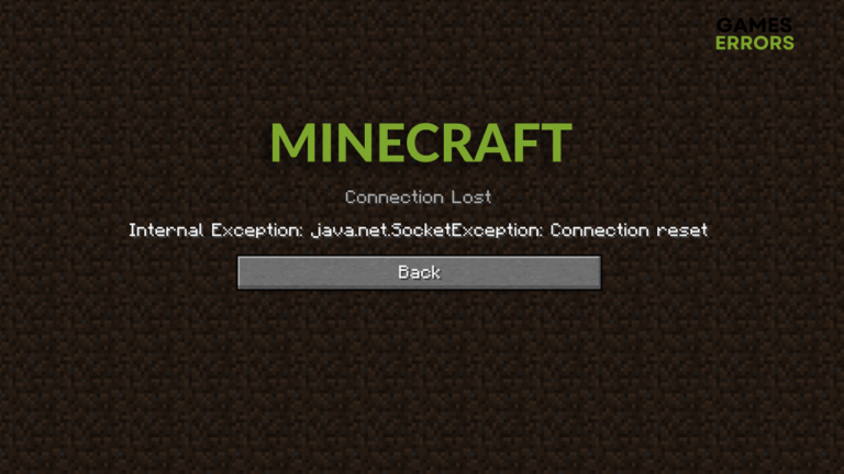 Internal Exception java.net.SocketException Connection Reset [Fixed]