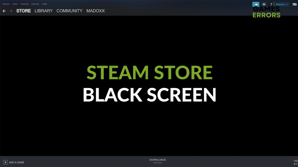 Steam Store Black Screen: Fix It Effortlessly