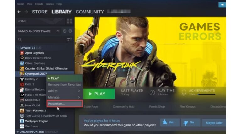 Fix Cyberpunk 2077 Error Caused by Corrupted or Missing File
