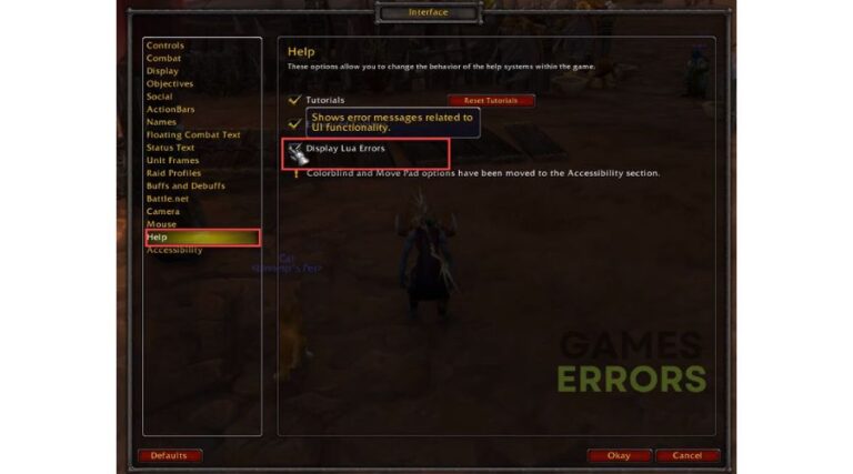 LUA Error in WoW (World of Warcraft): Fix It On Any Version
