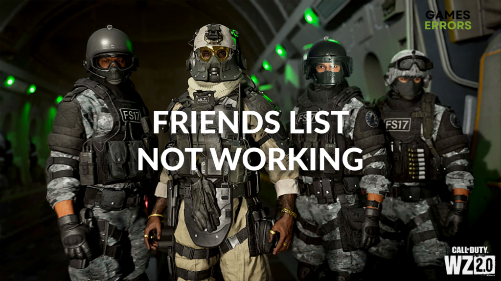 Warzone 2 Friends List Not Working: Fix It Quickly