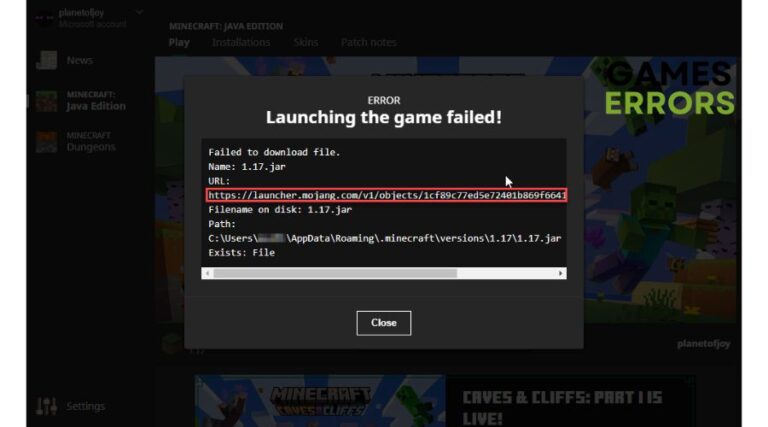 Minecraft Failed To Download File [Quick Fix]