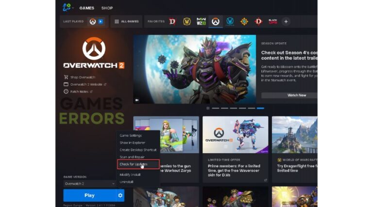 Overwatch 2 Stuck on Entering Game: How to Fix