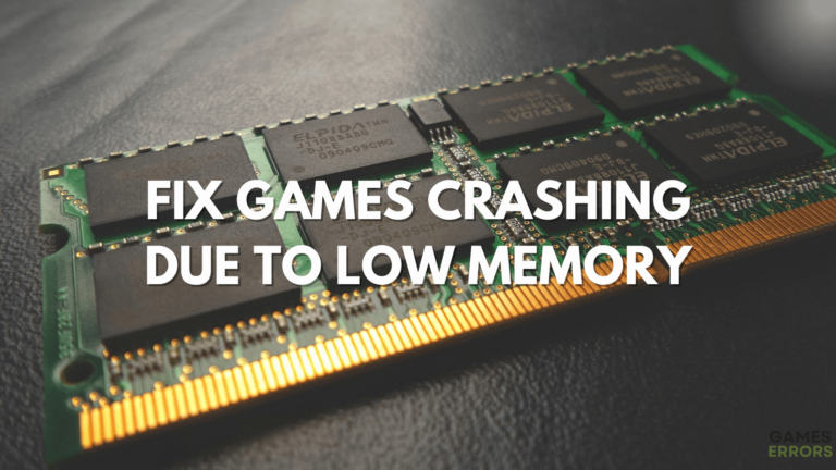 How to Fix Games Crashing Due to Low Memory - Expert Guide