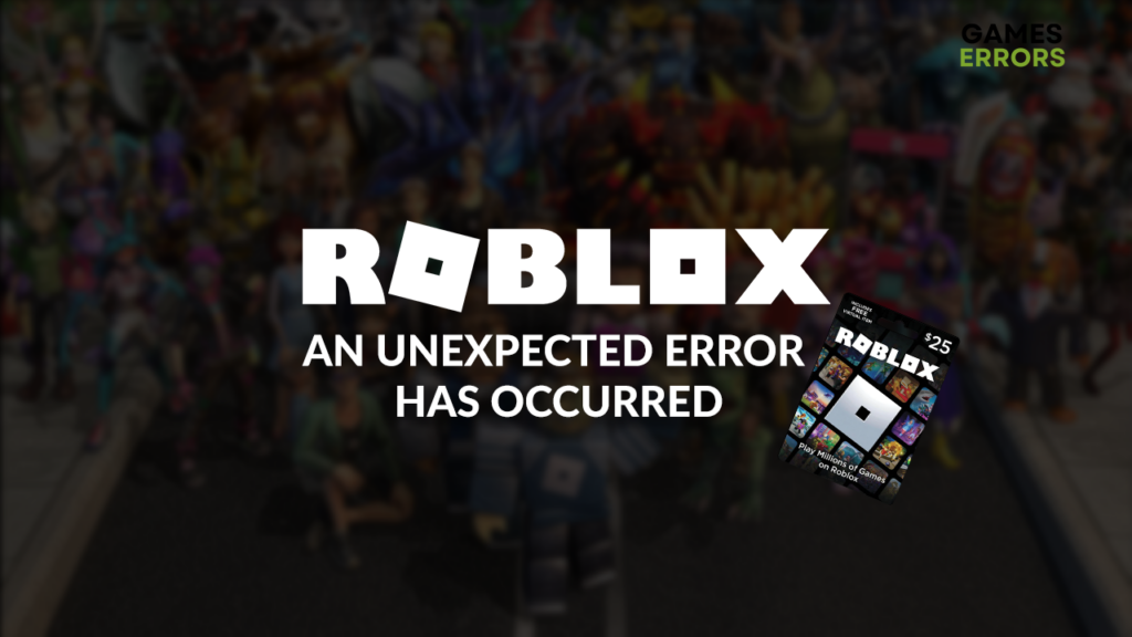 An Unexpected Error Has Occurred Roblox Gift Card [Solved]