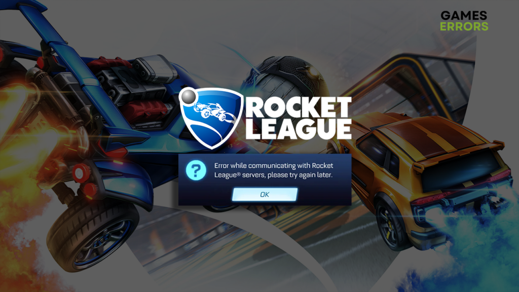 Error While Communicating With Rocket League Servers [Solved]