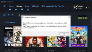 Ubisoft Connect Has Detected An Unrecoverable Error: How to Fix