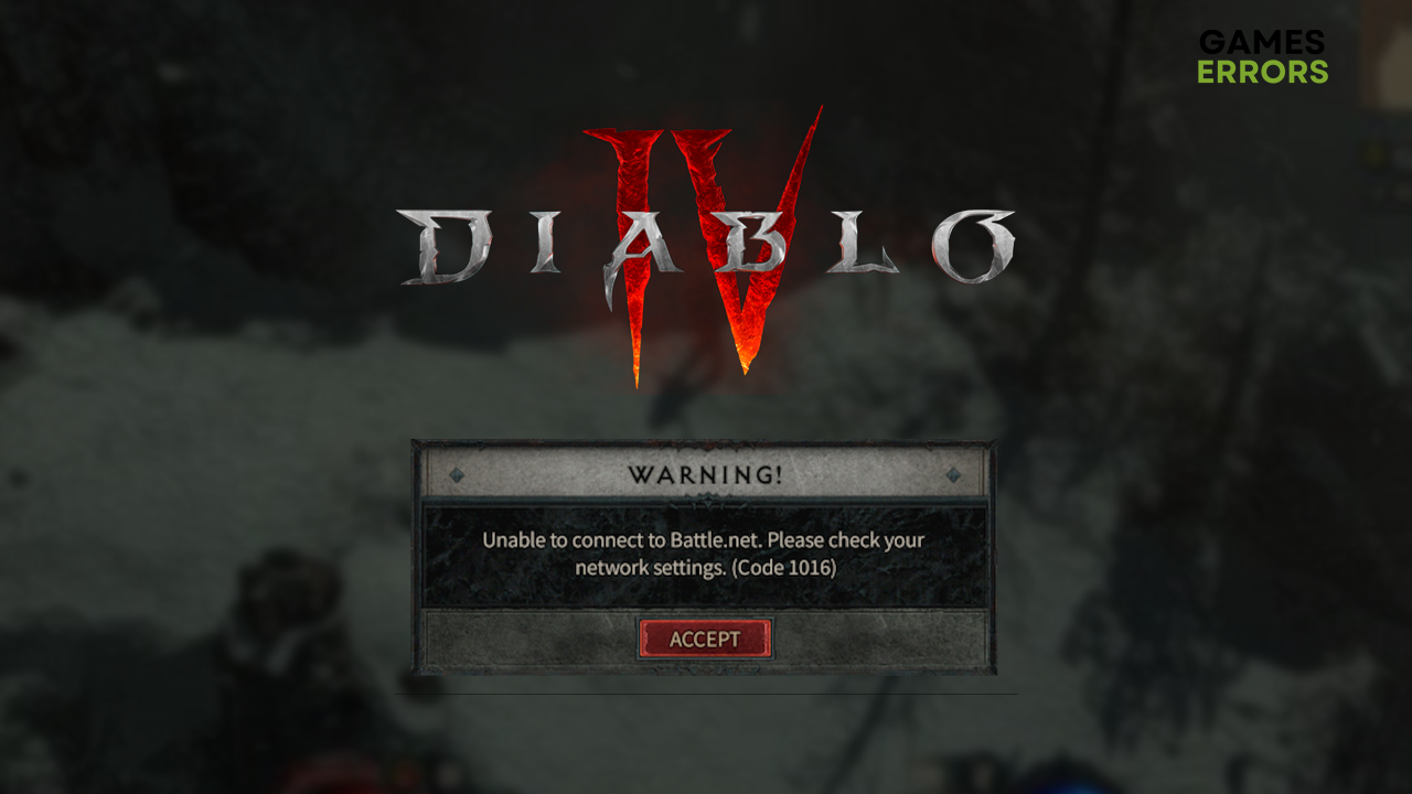 Diablo 4 Error Code 1016 Step by Step Fix Diablo 4 Error Code 1016 Step by Step Fix