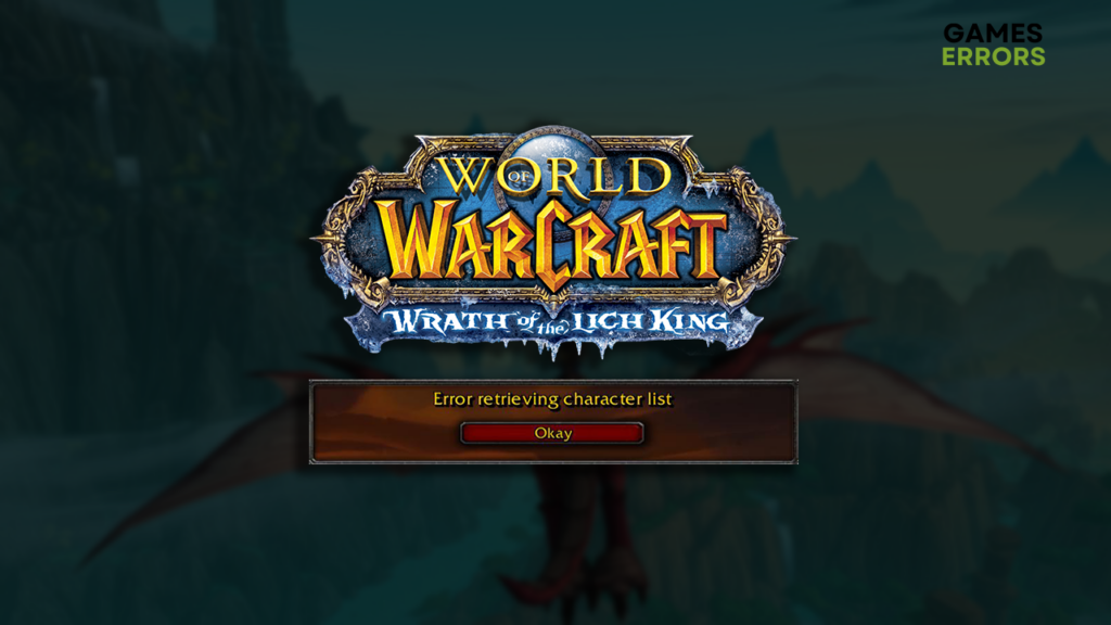 WoW Error Retrieving Character List: Fix It Easily