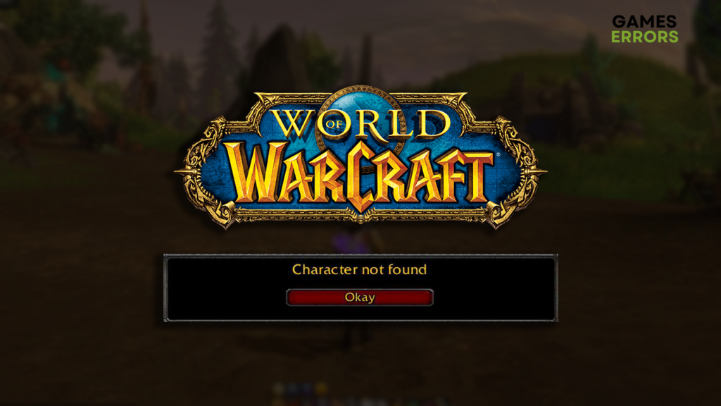 WoW Character Not Found: Why It Happens and What to Do