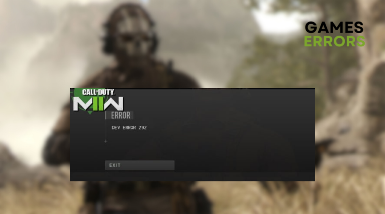 Dev Error 292 MW2: 4 Working Solutions