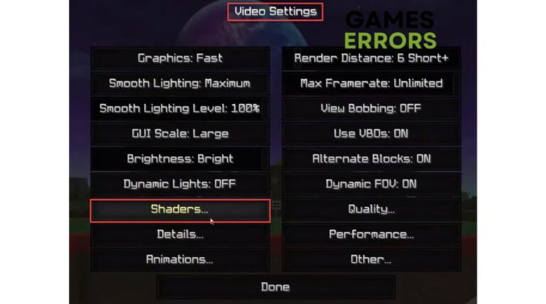 Minecraft OpenGL Error 1282: Quick Fix