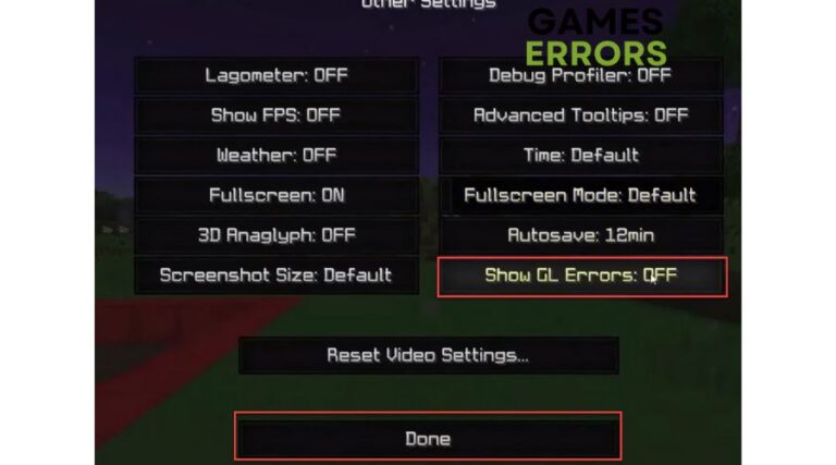 Minecraft OpenGL Error 1282: Quick Fix