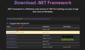 How to Update .NET Framework to Solve Gaming Issues?